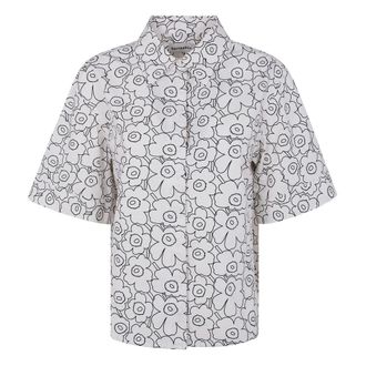 Marimekko Femme, Blouses et Chemises, Noir, Taille: 34 FR Chemise &agrave; Imprim&eacute; Floral