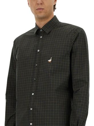 Moschino Goose Embroidered Shirt - Gray