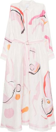 Acler Pennar Maxikleid - Wei&szlig;