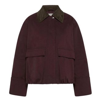 OOF Wear Rotbraune Jacke - - Jackets - Damen - Braun - 2XS