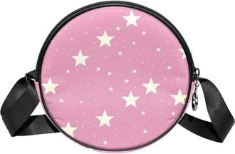 Generic Petit sac &agrave; bandouli&egrave;re circulaire pour femme, petit sac &agrave; bandouli&egrave;re artistique avec fermeture &eacute;clair, bretelles r&eacute;glables, sac &agrave; main rond d&eacute;contra