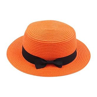 Generic Chapeau d&eacute;t&eacute; &agrave; large bord pour enfants, filles, gar&ccedil;ons, chapeau de plage avec visi&egrave;re, l, Taille unique