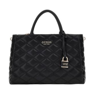Guess Schwarze Stepp-Schultertasche - - Bags - Damen - Schwarzk - ONE SIZE