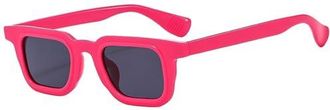Generic Lunettes De Soleil Vacances Femmes Cadre Carr&eacute; Hommes D&eacute;coratives En Plein Air(Red)