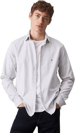 Calvin Klein Chemise ray&eacute; en coton