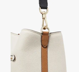 Kate Spade New York Kate Spade Hudson Colorblock Schultertasche Aus Genarbtem Leder f&uuml;r Frauen in Pergament Mehrfarbig | LEDER