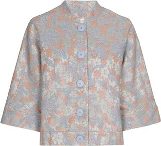 Marie M&eacute;ro Femme, Vestes, Bleu, Taille: 46 FR Chemise-veste courte en denim boutonn&eacute;e