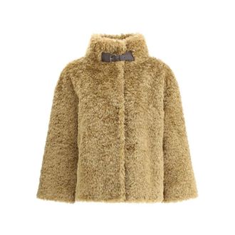 Herno Umweltfreundliche Kurze Pelzjacke - - Jackets - Damen - Braun - S