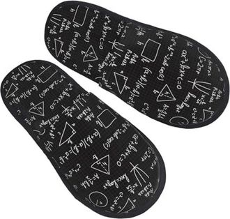 Generic Pantoufles &Eacute;l&eacute;ments Math&eacute;matiques Slippers Doux L&eacute;g&egrave;res Chausson Pour Int&eacute;rieur Ext&eacute;rieur Unisex L