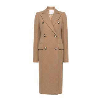 Sportmax Woll-Doppelreiher-Mantel - - Coats - Damen - Braun - S