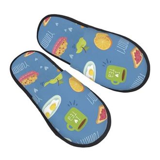 Generic Pantoufles De Voyage Boisson Au Sandwich &Agrave; LAvocat Cozy Hiver Pantoufles Chaud Chaussons DInt&eacute;rieur Pour Chambre Camping H&ocirc;tel M
