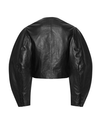 Rotate Womens Leather Jacket Lambskin Black