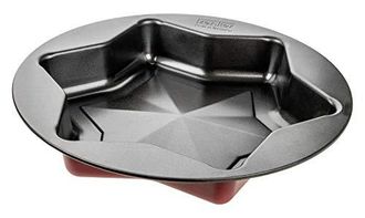 Zenker Moule en Forme d&eacute;toile Rouge/Noir &Oslash; 25/27,5 x 4,5 cm