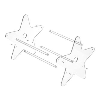 Angoily Acryl-schallplattenregal Schallplattenst&auml;nder Zur Aufbewahrung Transparentes Tischregal F&uuml;r Schallplatten Und B&uuml;romaterialien