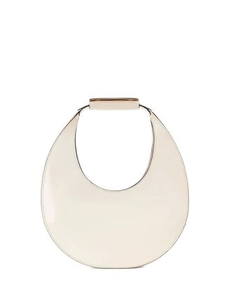 Staud mini sac à main Moon en cuir - Tons neutres