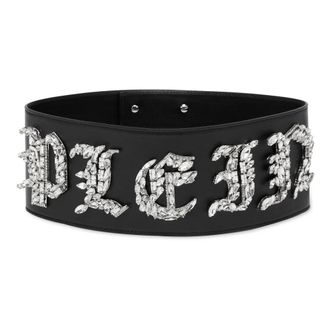 Philipp Plein Lederg&uuml;rtel Gothic Plein - - Accessories - Damen - Schwarzk - 85 CM