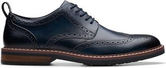 Clarks Mixte Aldwin Limit Shoes, Navy Leather, 40 EU