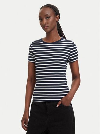Tommy Jeans T-Shirt DW0DW17383 Dunkelblau Regular Fit