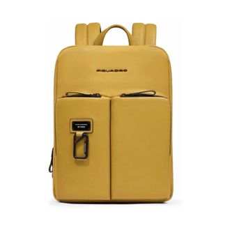 Piquadro Sac &agrave; dos mince pour ordinateur et iPad avec protections antichoc et Rfid- extensible - Homme - Sacs - Jaune - Taille: ONE Size