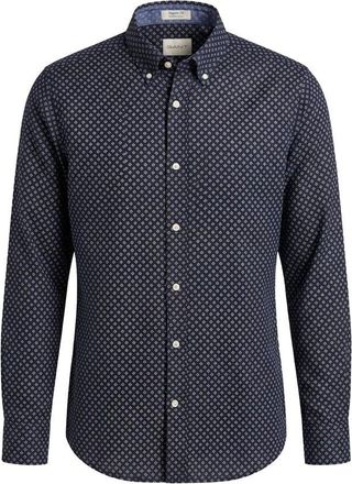 GANT Herren Hemd aus Leinen und Baumwolle