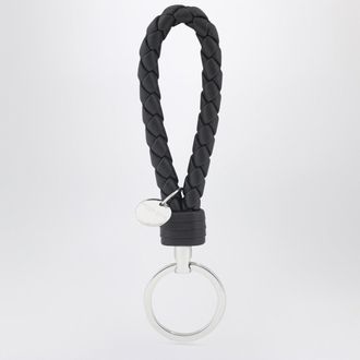 Bottega Veneta Intrecciato Schl&uuml;sselanh&auml;nger in Tourmalinblau