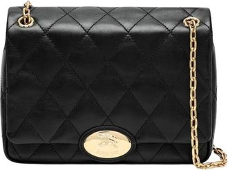 Burberry Femme, Sacs, Noir, Taille: ONE Size Quilted Leather Chain Shoulder Bag