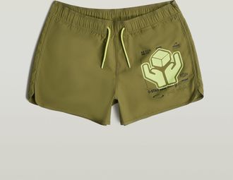 G-Star Carnic Graphic Badeshorts - Gr&uuml;n - Herren