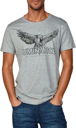 Riverso Tshirt Herren Baumwolle Regular Fit RIVLeon Rundhals Kurzarm Sommer Tee Shirt Print, Gr&ouml;&szlig;e:XXL, Farbe:Grey Melange Standard 1 (SJD)