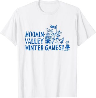Moomin Blue Moominvalley Winterspiele! Sports Mymble & Co T-Shirt