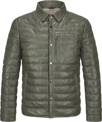 Milestone Gef&uuml;tterte Steppjacke MSBenny aus weichem Lammleder in