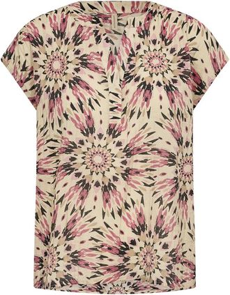 Soyaconcept Femme, Blouses et Chemises, Multicolore, Taille: 40 FR Chemisier rouge à manches courtes Mirra 1