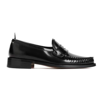Thom Browne Pleated Varsity Loafers - - Shoes - Herren - Schwarzk - 40 1/2 EU