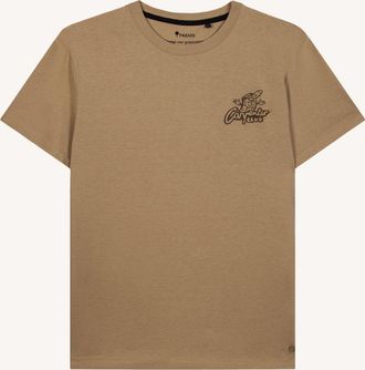 Faguo T-shirt beige coton vélo club - ARCY