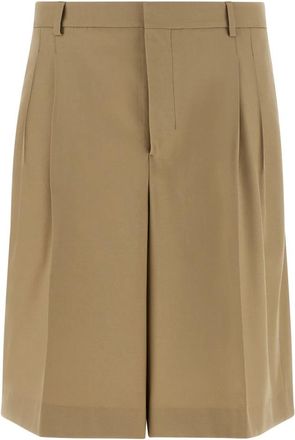 Ami Homme, Shorts, Beige, Taille: W44 Bermuda Large Pliss&eacute;