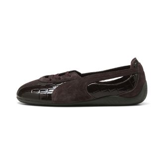 Puma Sneakers Speedcat Ballet Nova Croc-Texture Femme, Chaussures, Marron, 35.5