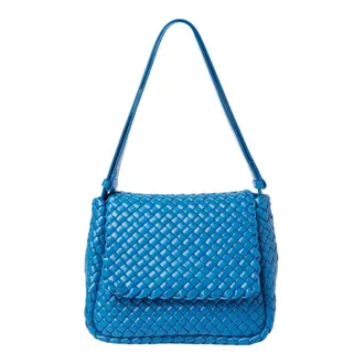 Bottega Veneta Small Cobble Schultertasche - - Bags - Damen - Blau - ONE SIZE