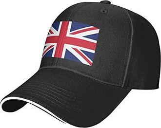 Generic Casquettes De Golf Drapeau Anglais du Royaume-Uni Classique Sun Protection Casquettes Unisexe Sunhat pour Homme Les Saisons Cyclisme