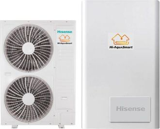 Hisense Hi-AquaSmart AHM-160UXCSAPA3 + AHW-160UCSEP R-410 Luft-Wasser-Split-W&auml;rmepumpe mit Steuerung im Lieferumfang