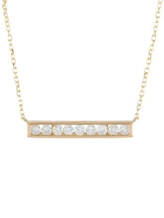 Luxury Bazaar collier en or 14ct pavé de diamants - Jaune