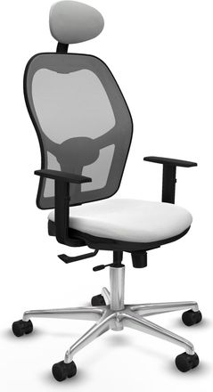 Piqueras y Crespo Chorquera Stuhl mit 1D-Armen, h&ouml;henverstellbarer Lendenwirbelst&uuml;tze und festem Kopfteil, ausgestattet mit Syncro/Traslack und injiziertem Schaumstoff,