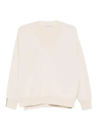PESERICO Pull Col Rond - Blanc