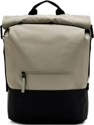 Rains Homme, Sacs, Beige, Taille: ONE Size Sac &agrave; dos Roll-top