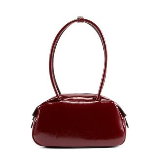 Au Printemps Paris Sac &agrave; main effet cuir rouge