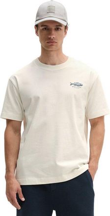 Marc O'Polo T-Shirt loose mit Fisch-R&uuml;ckenprint
