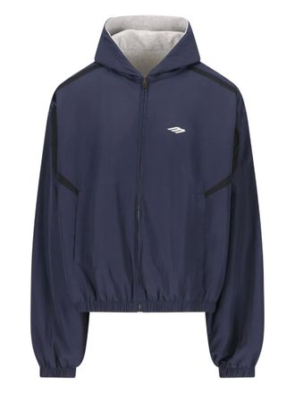 Balenciaga veste r&eacute;versible &agrave; capuche - Bleu