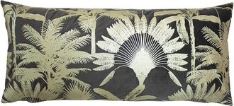 Riva Paoletti Malaysian Palm Kissenbezug, Samt, Nerz, 33 x 70cm