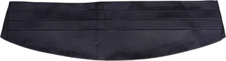 Dolce & Gabbana Mens Dark Blue Silk Belt Waist Cummerbund