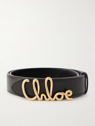 Chlo&eacute; Ceinture En Cuir - Noir