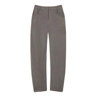Twinset Straight Hosen - - Trousers - Damen - Grau - S