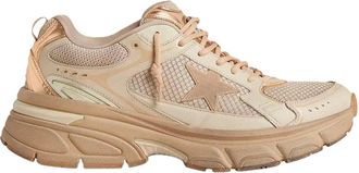 Golden Goose Low-Top Sneaker - Lightstar Leather And Mesh Sneakers Colour Taupe - Gr. 36 (EU) - in Beige - f&uuml;r Damen